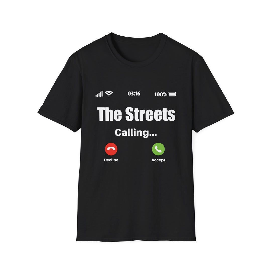 The Streets Are Calling Black Softstyle T-shirt - Etsy