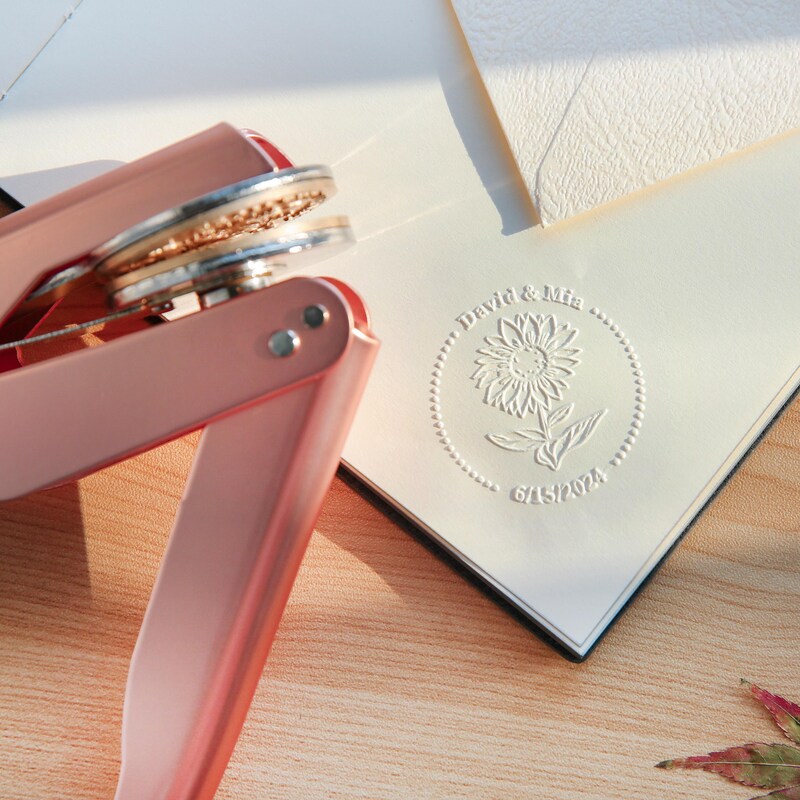 Embossed Monogram - Etsy