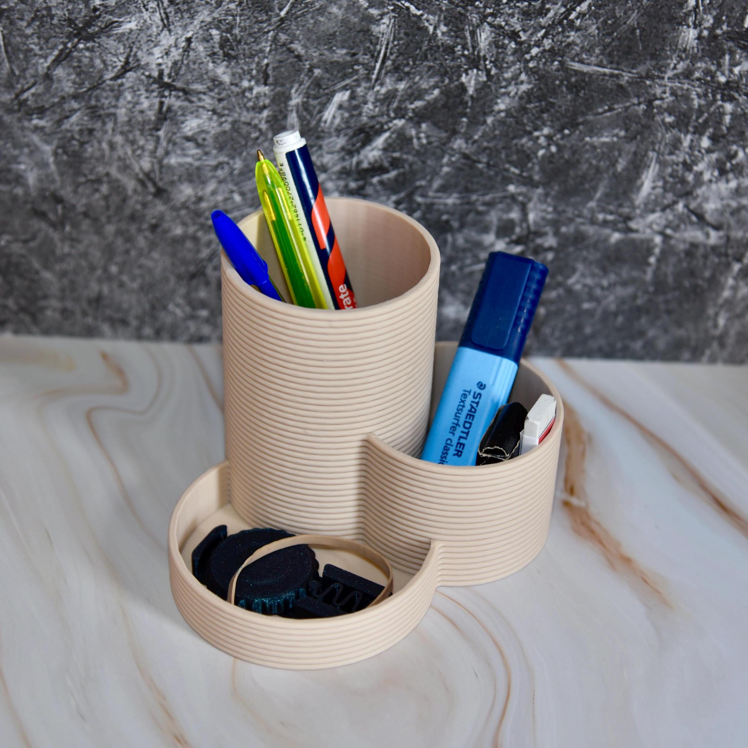 Ribbed Desk Tidy, Stylish Desk Tidy, Pen and Pencil Storage - Etsy