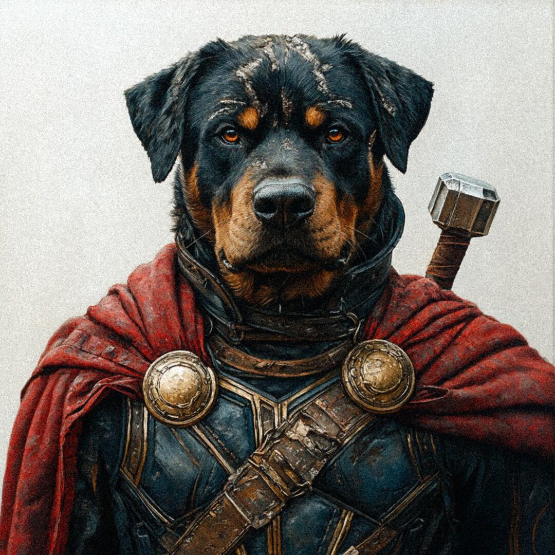 Custom Dog Portrait Marvel Superhero | Pet Loss Gift | Personalized Pet ...