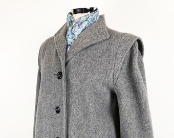 Grey wool coat | Etsy