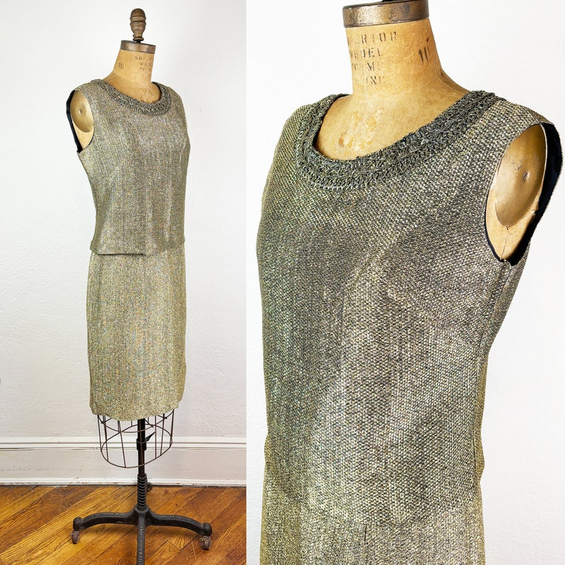 Vintage Lurex Dress - Etsy
