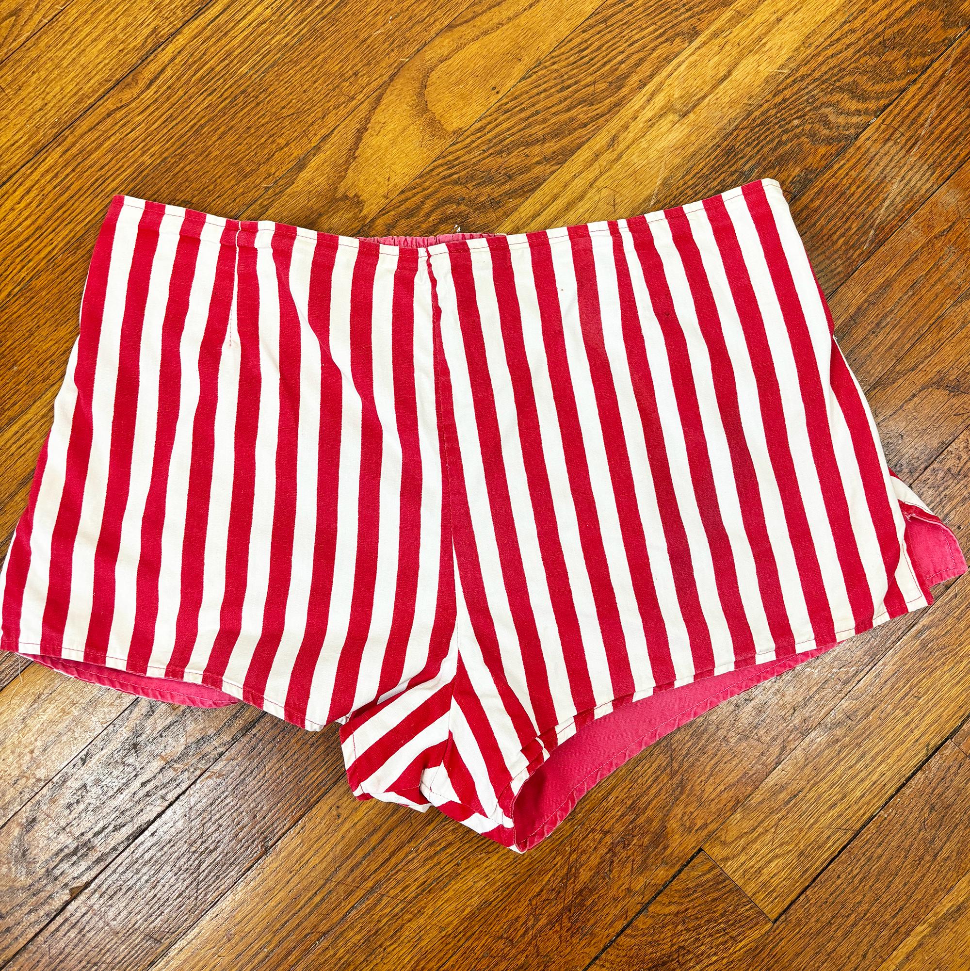 Vintage 50s 60s Men’s Brentwood Swim ’n’ Play Togs Red and White ...
