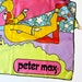 Vintage 60s Peter Max Cosmic Flyer Oblong Silk Scarf Made in Japan ...