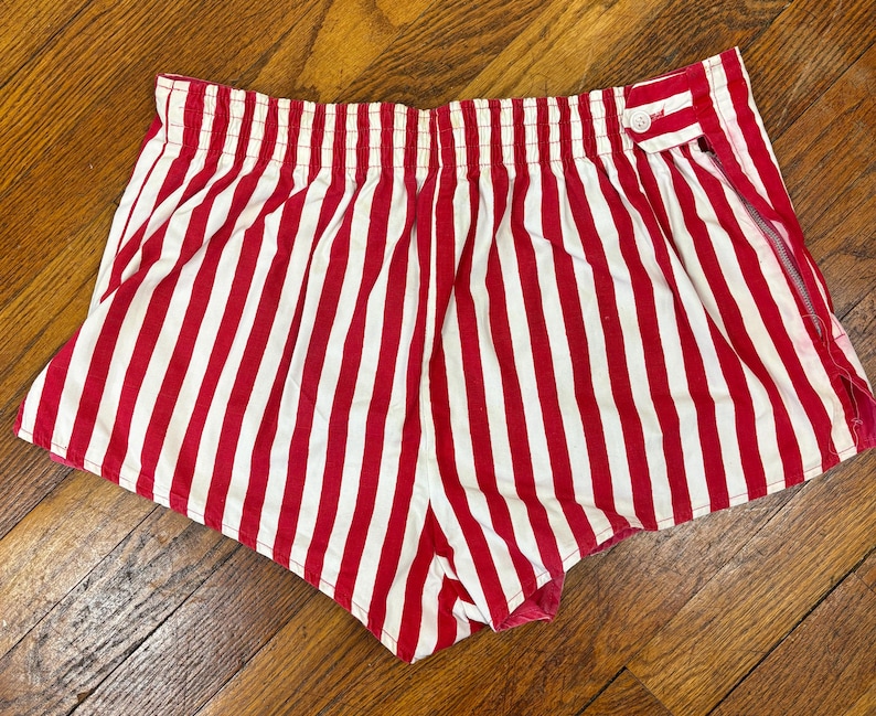 Vintage 50s 60s Men’s Brentwood Swim ’n’ Play Togs Red and White ...
