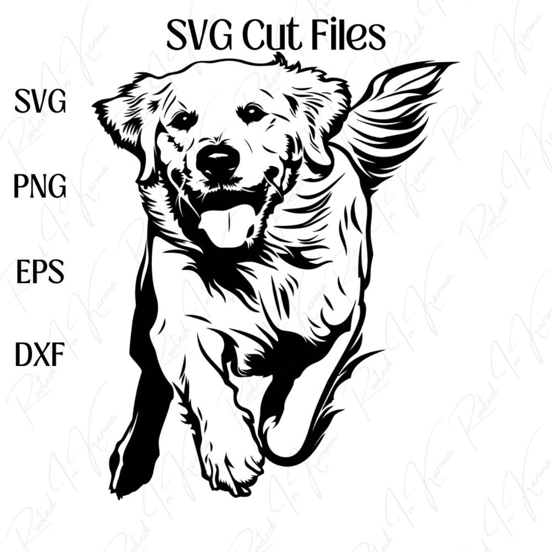 Golden Retriever SVG | PNG & More - Etsy