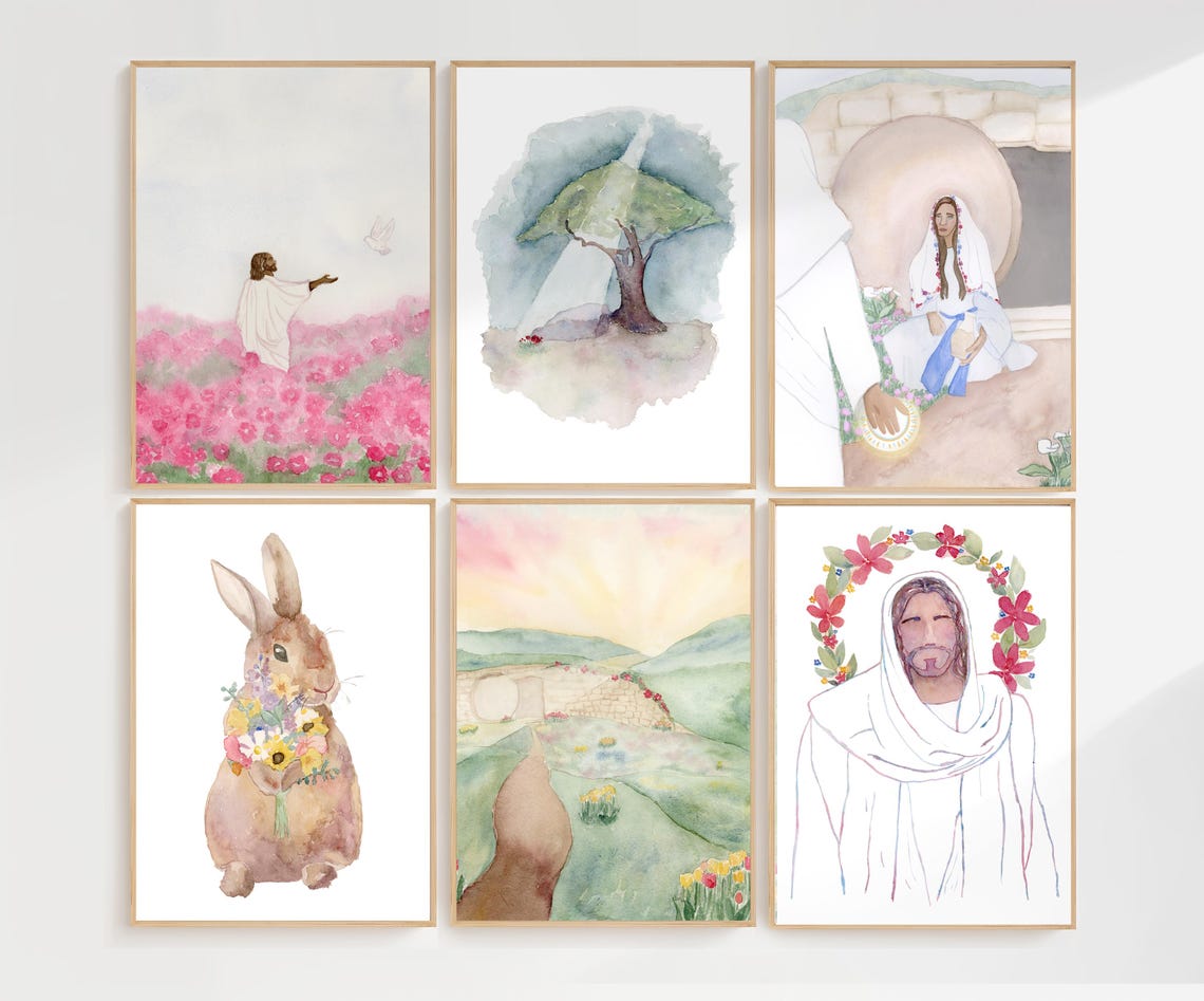 Savior of the World, Girls Nursery Decor, Faceless Jesus Painting ...