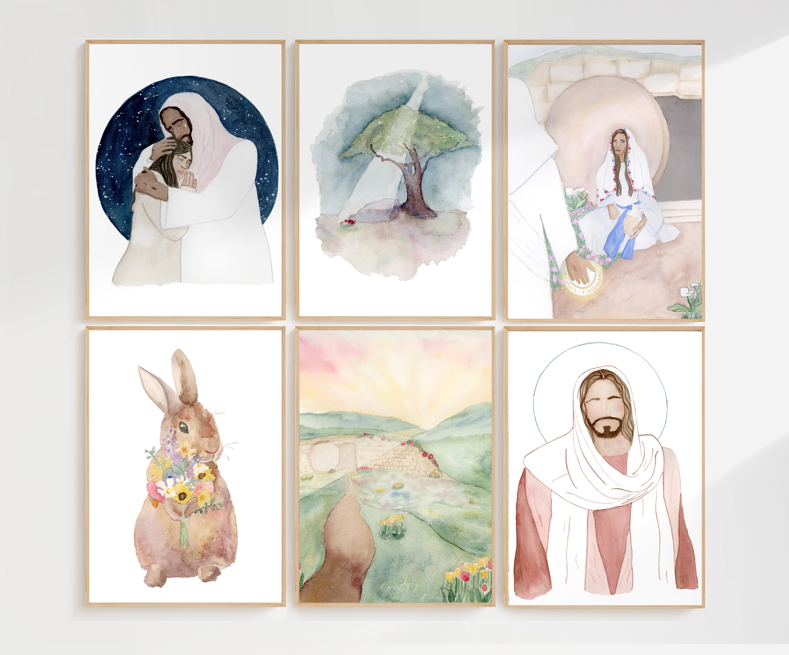 Savior of the World, Girls Nursery Decor, Faceless Jesus Painting ...