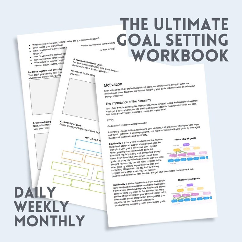 The Ultimate Goal Setting Workbook - Etsy