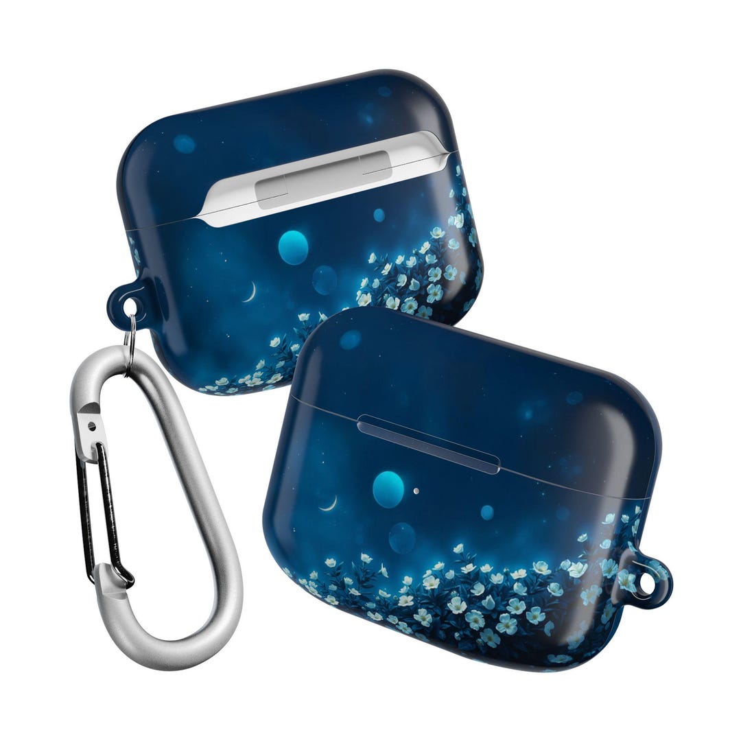 Floral Night Sky AirPod Case, Cute Airpods Cover, Wireless Headphone ...