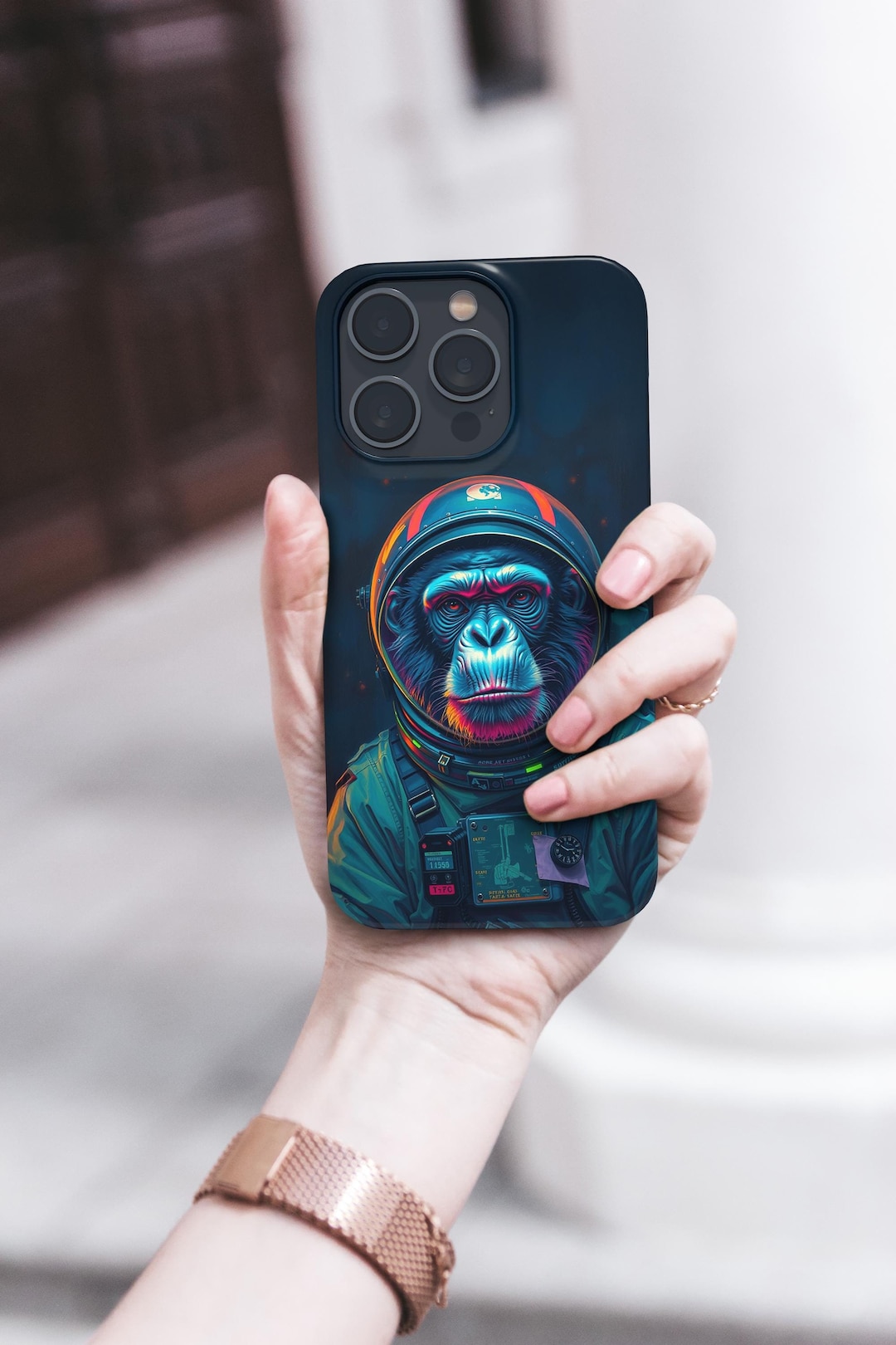 Futuristic Space Monkey iPhone Case – Sci-fi Astronaut Ape Design - Etsy