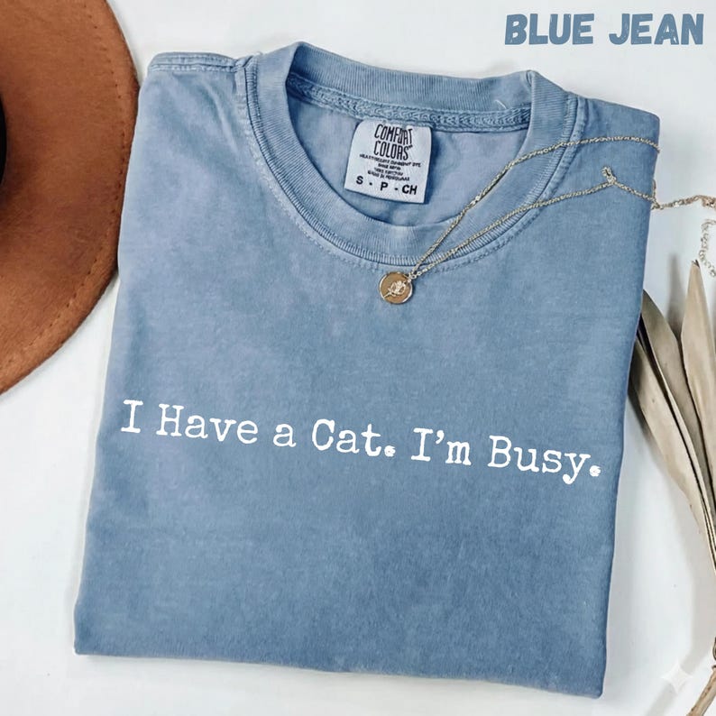 I Have a Cat I’m Busy Shirt, Cat Lover Valentine Tee, Funny Single ...
