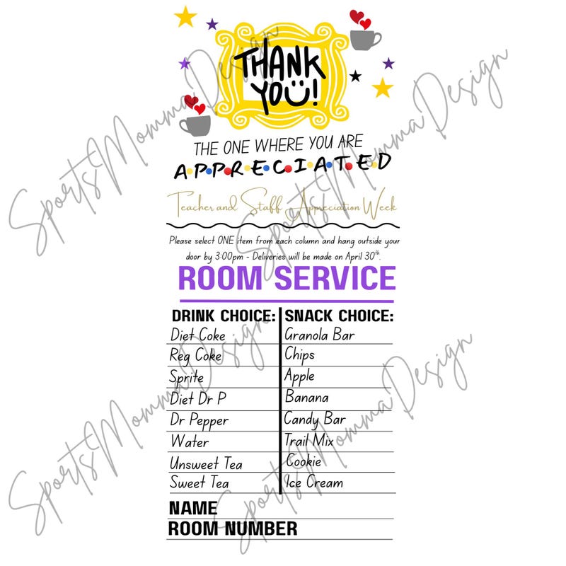 Teacher Room Service - Etsy