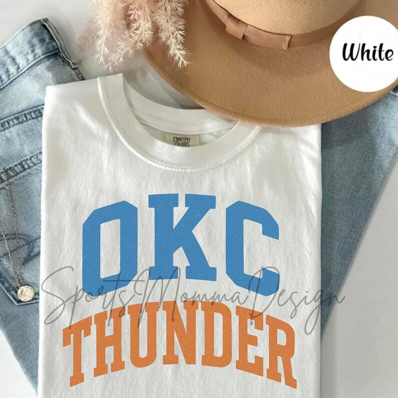 OKC Thunder Curved - PNG (instant Download) - Etsy