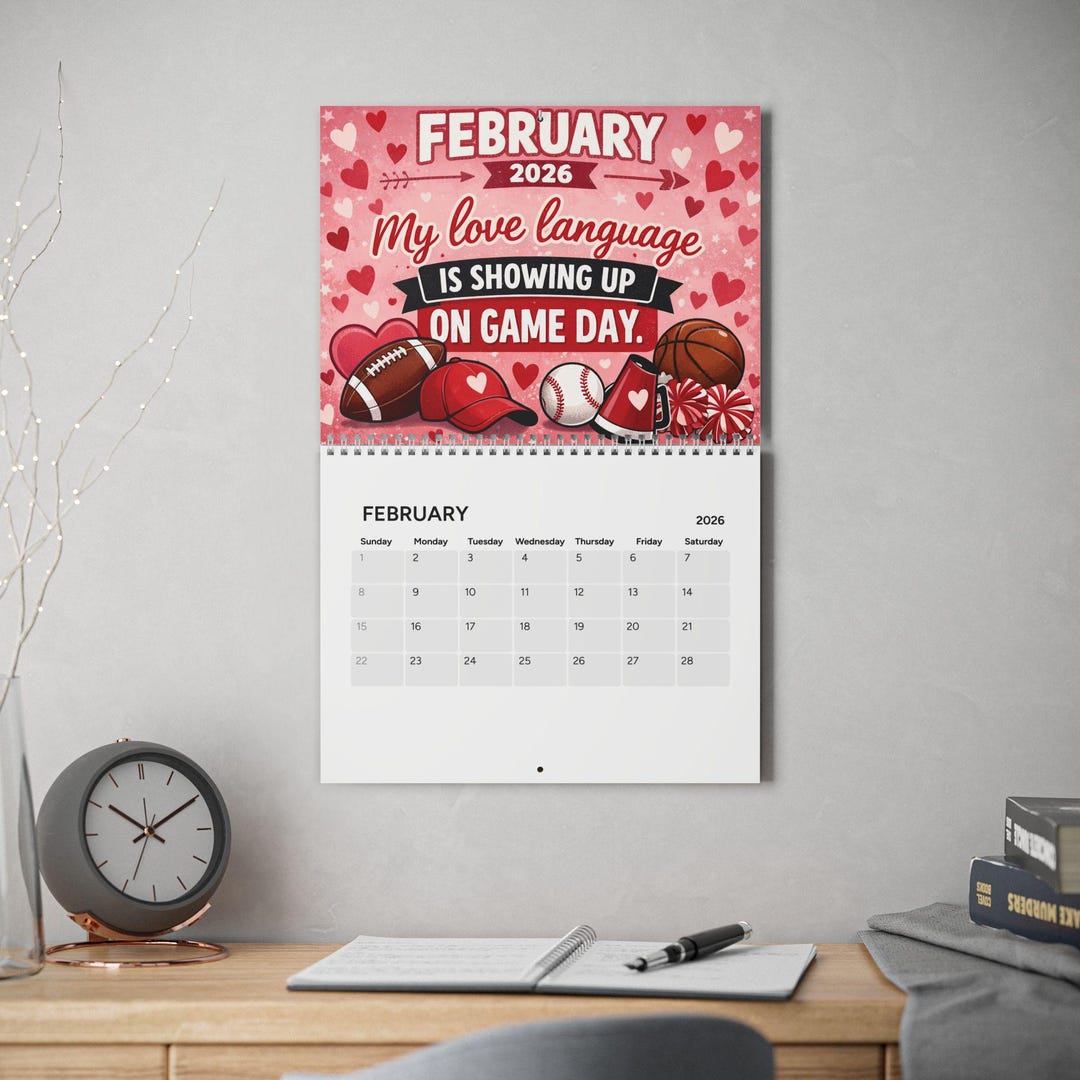 Sports Mom Calendar 2026 | Wall Calendar, Monthly Spiral-bound - Etsy ...