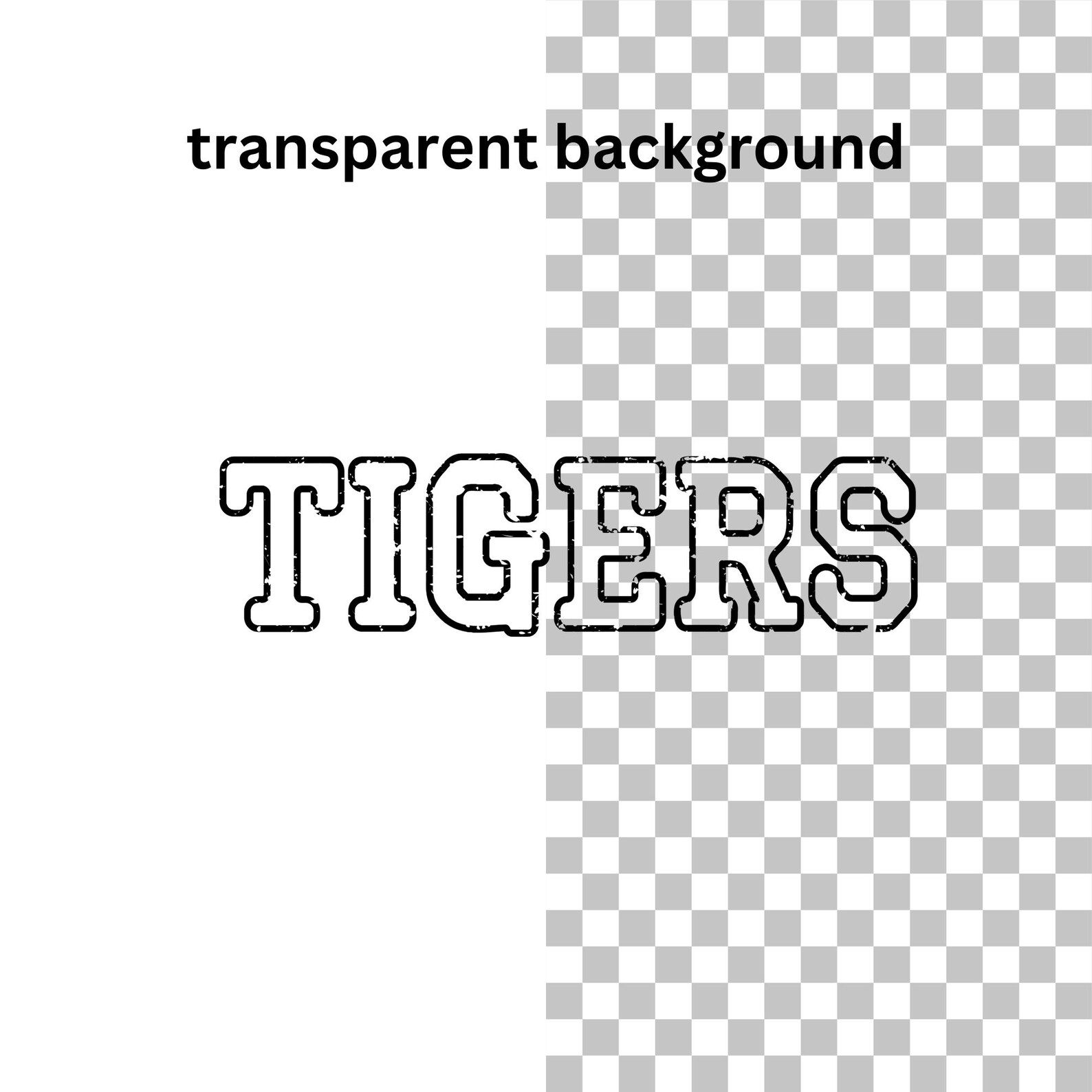 Distressed Tigers Font SVG/PNG (instant Download) - Etsy