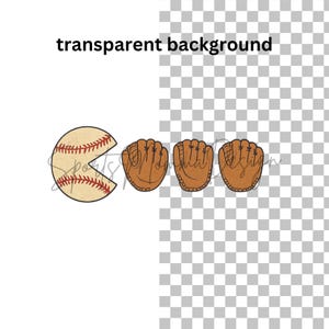 Pac-man Baseball Digital - PNG/SVG File Bundle (instant Download) - Etsy