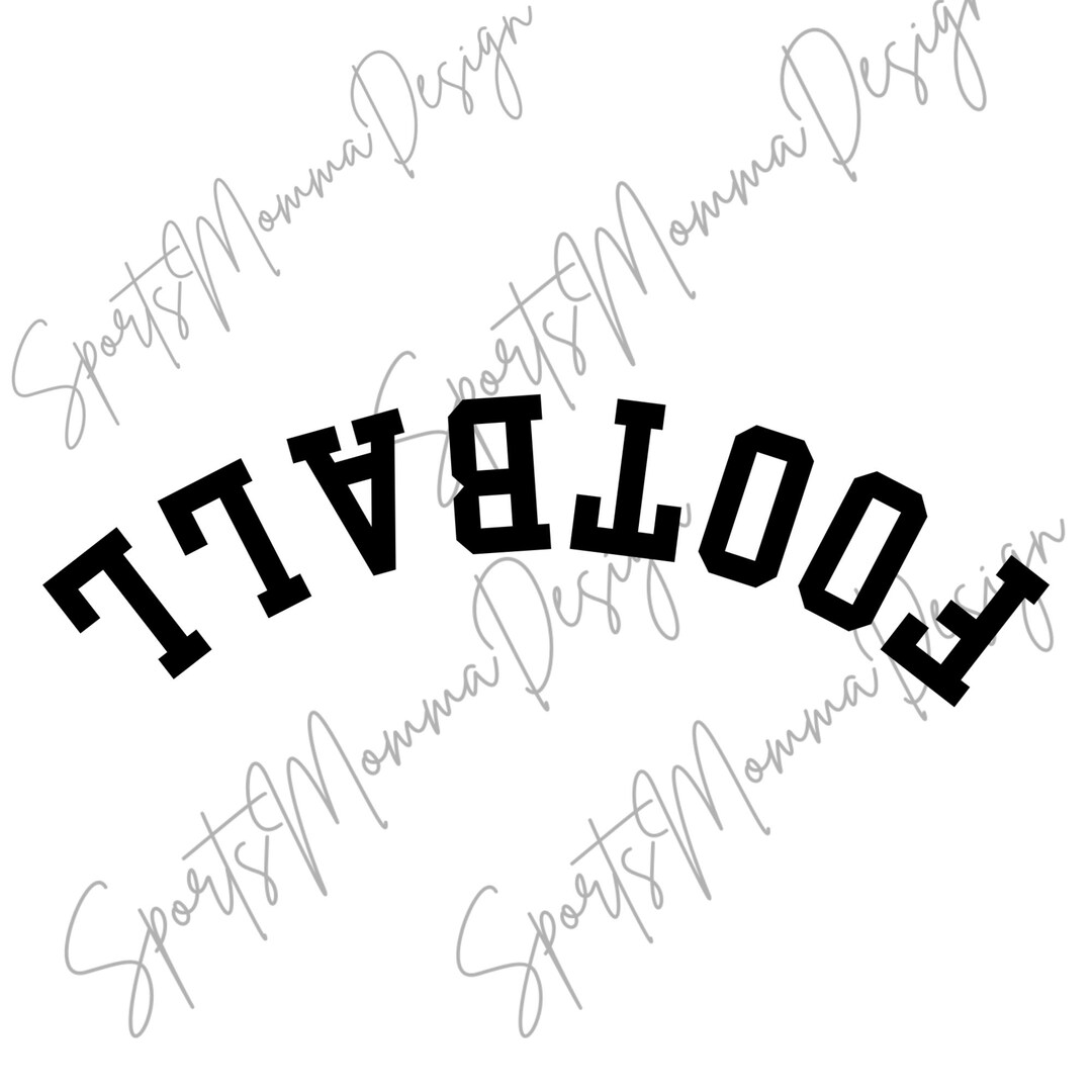 Upside Down -FOOTBALL - PNG (instant Download) - Etsy