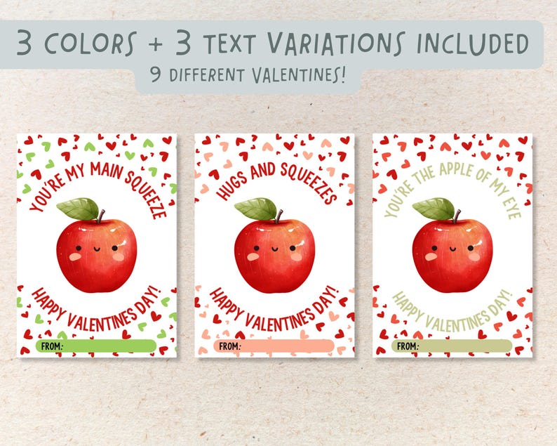 Printable Valentine for Applesauce Pouches, Main Squeeze Valentine ...