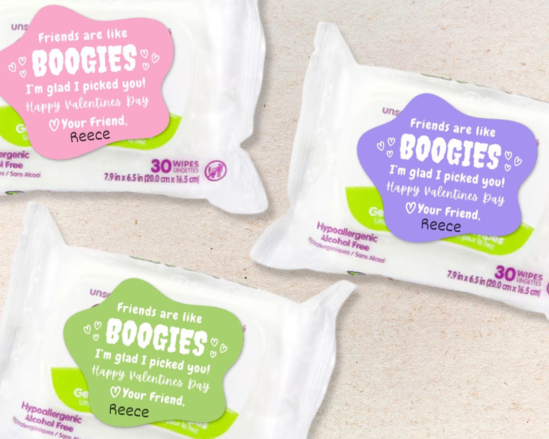 Printable Valentine for Boogie Wipes, Funny Valentine for Daycare or ...