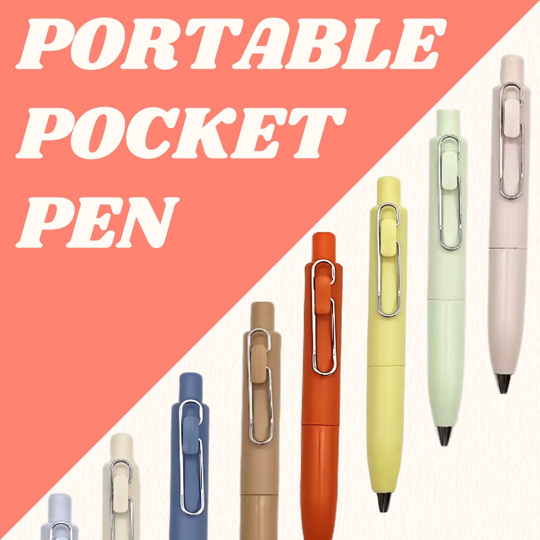 Pocket Size Gel Pen Macaron Small Fat Pocket Pen Journal Supplies ...