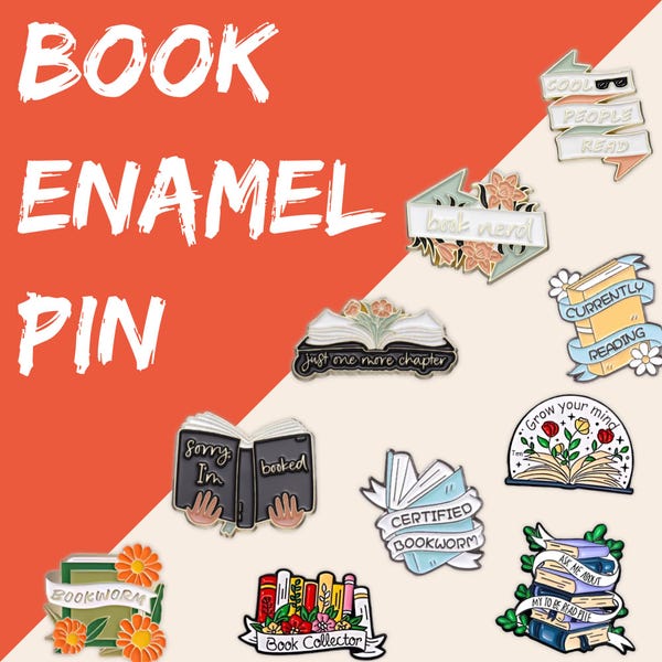 Literary Pins - Etsy