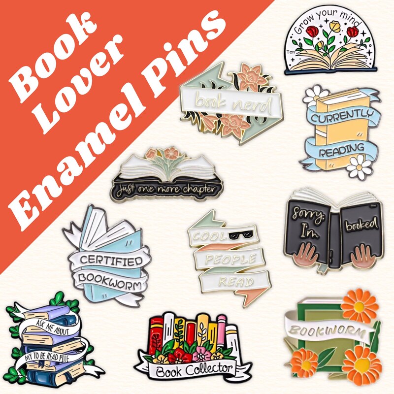 Literary Pins - Etsy