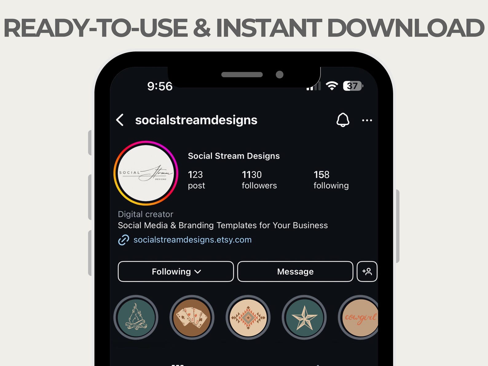 40 Western Social Media Highlight Covers | Aesthetic PNG Icons ...