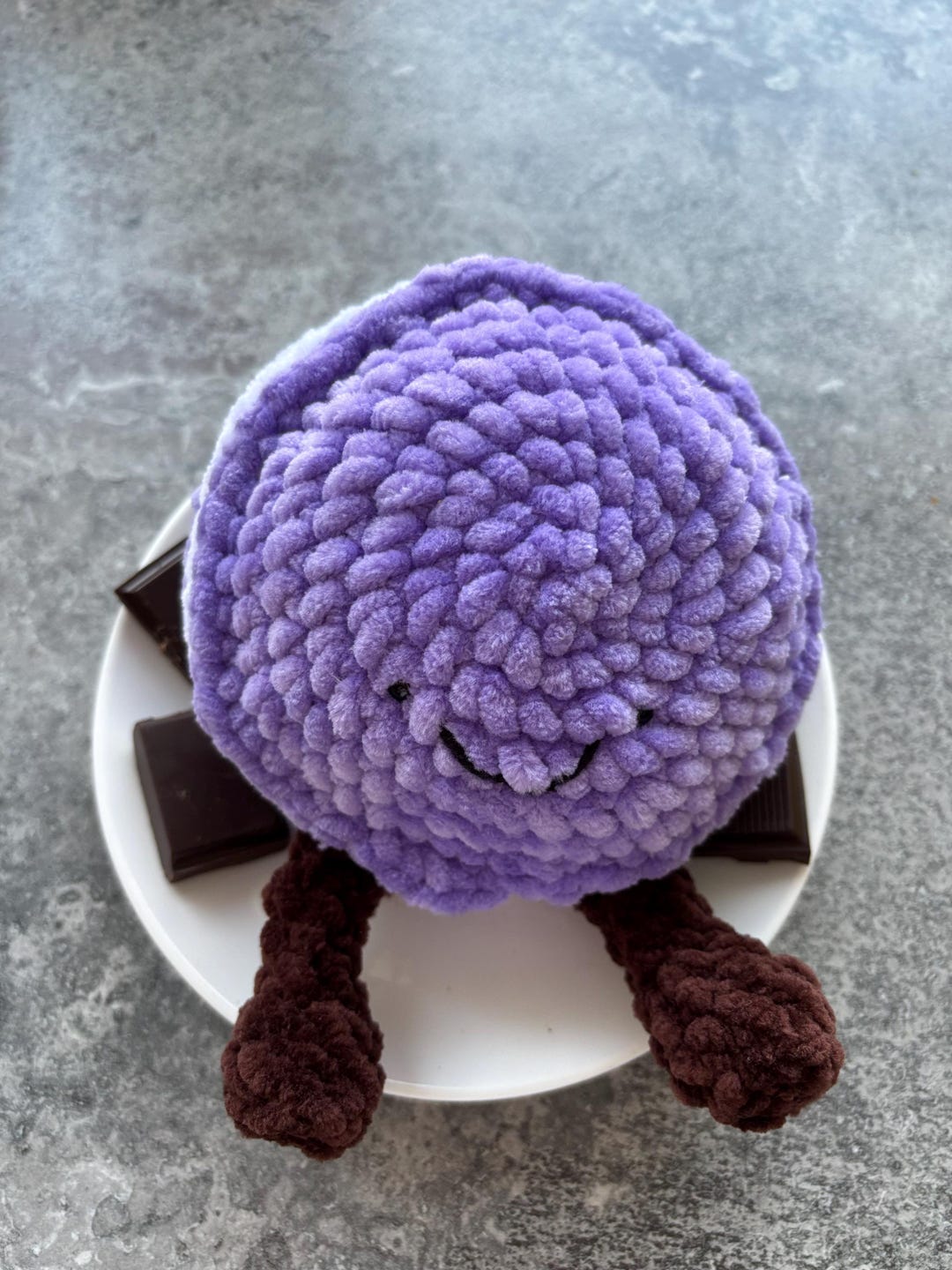Crochet Purple Macaron Plushie.jellycat Inspired. - Etsy
