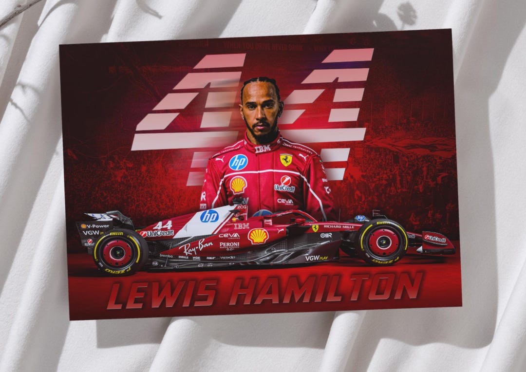 Lewis Hamilton Poster | Formula 1 Poster - Etsy