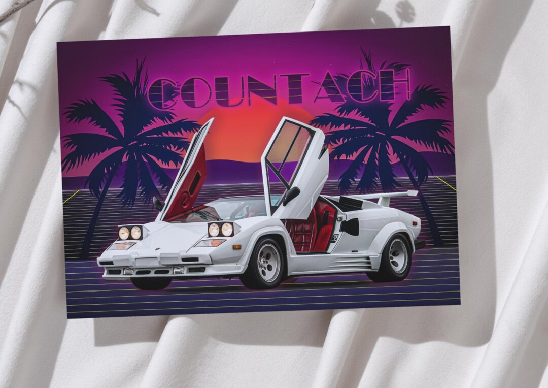 Lamborghini Countach Poster | Car Poster - Etsy