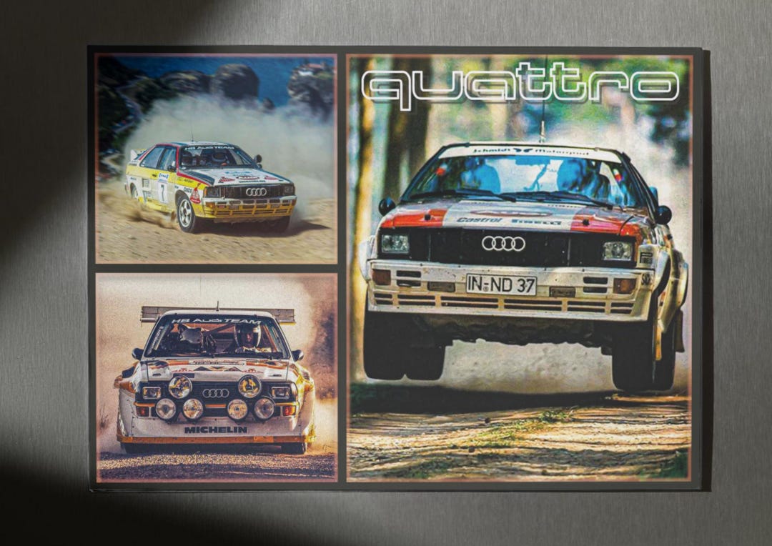 Audi Quattro Digital Print | Rally Poster - Etsy