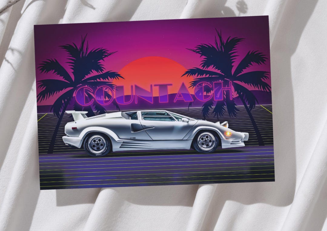 Lamborghini Countach Poster | Car Poster - Etsy
