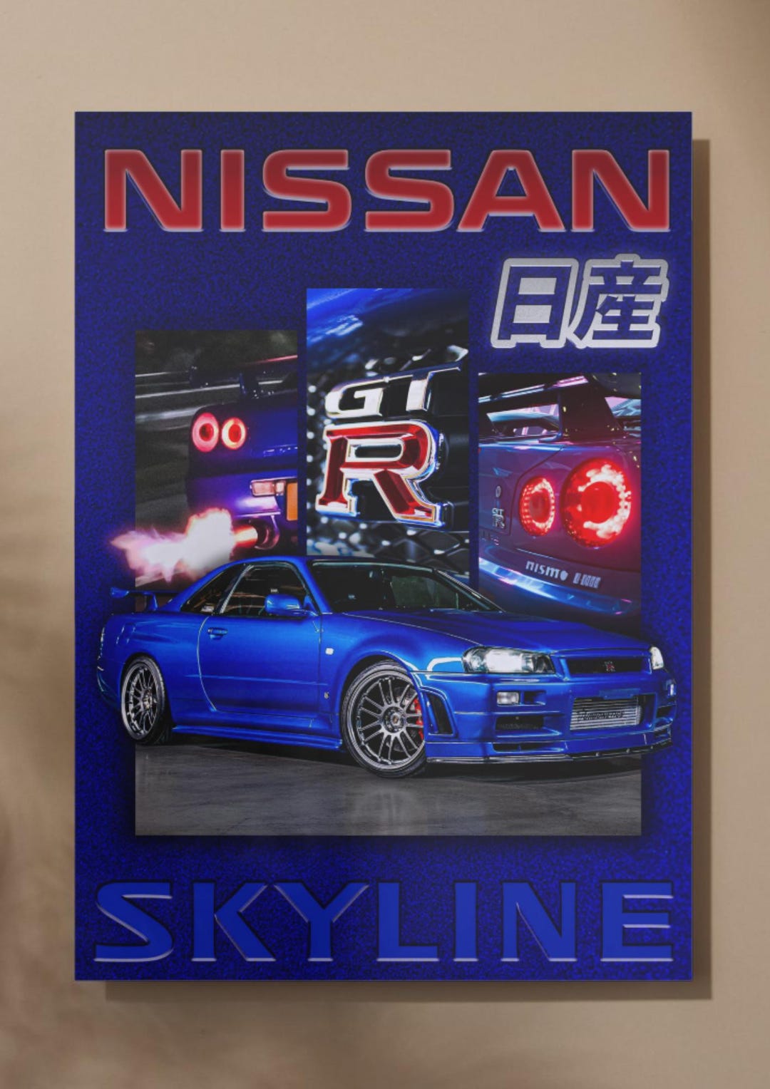 Nissan R34 GTR Digital Print | JDM Poster - Etsy