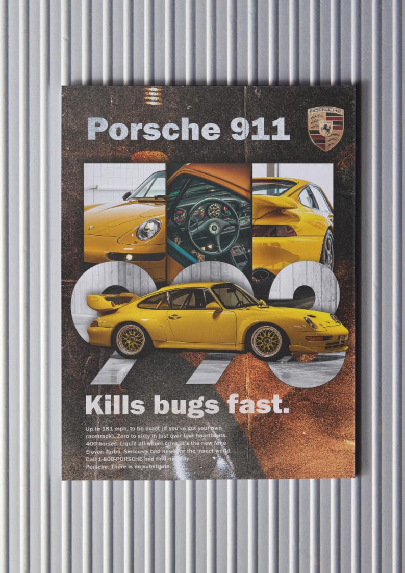 Porsche 911 Poster | Car Poster - Etsy