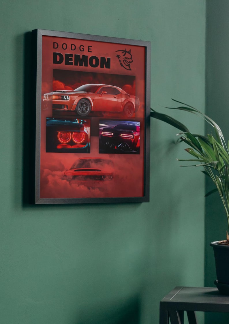 Dodge Challenger SRT Demon Poster | Car Poster - Etsy