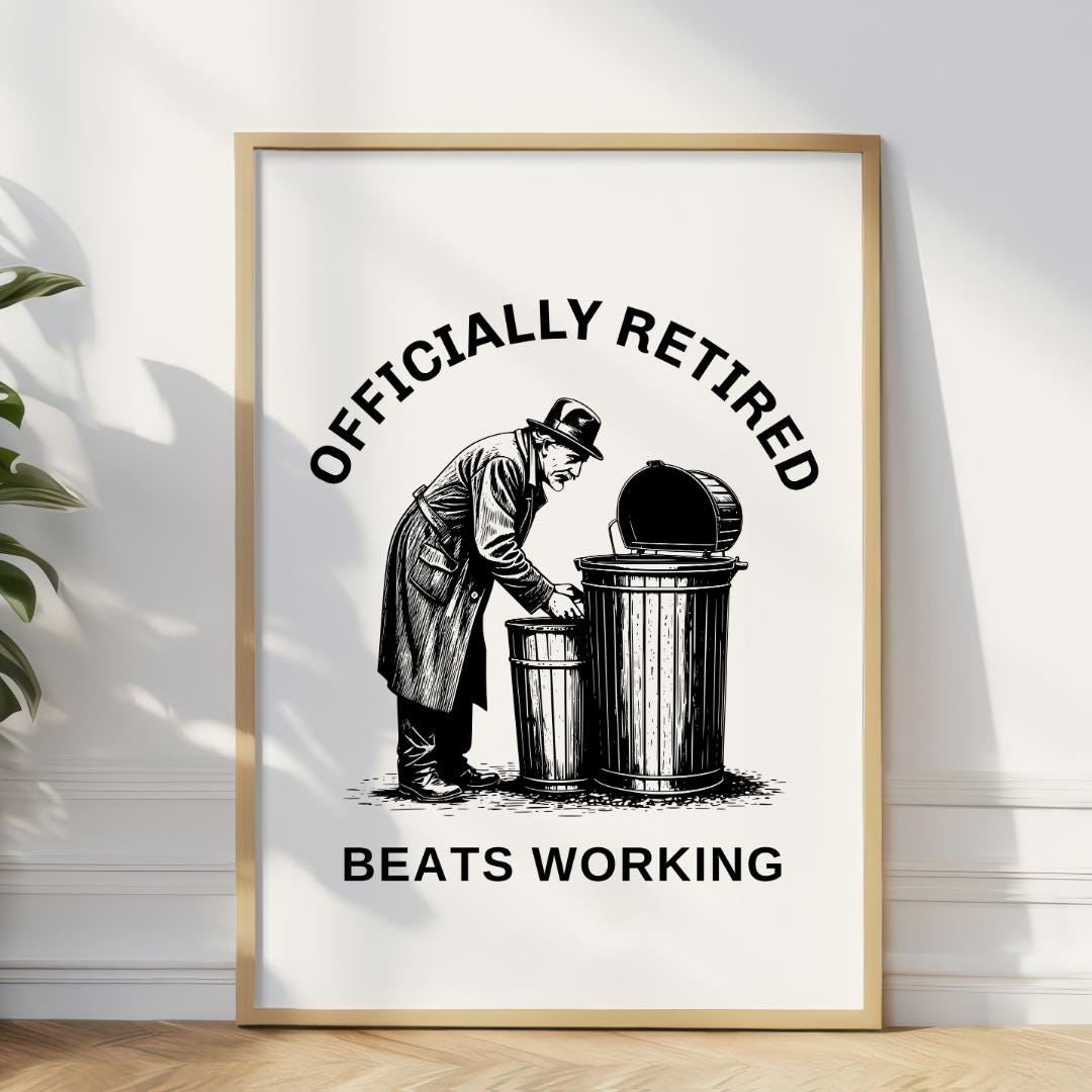 Retirement Gift, Wall Art, Retirement Sign, Plaque, Poster, Gifts Men ...