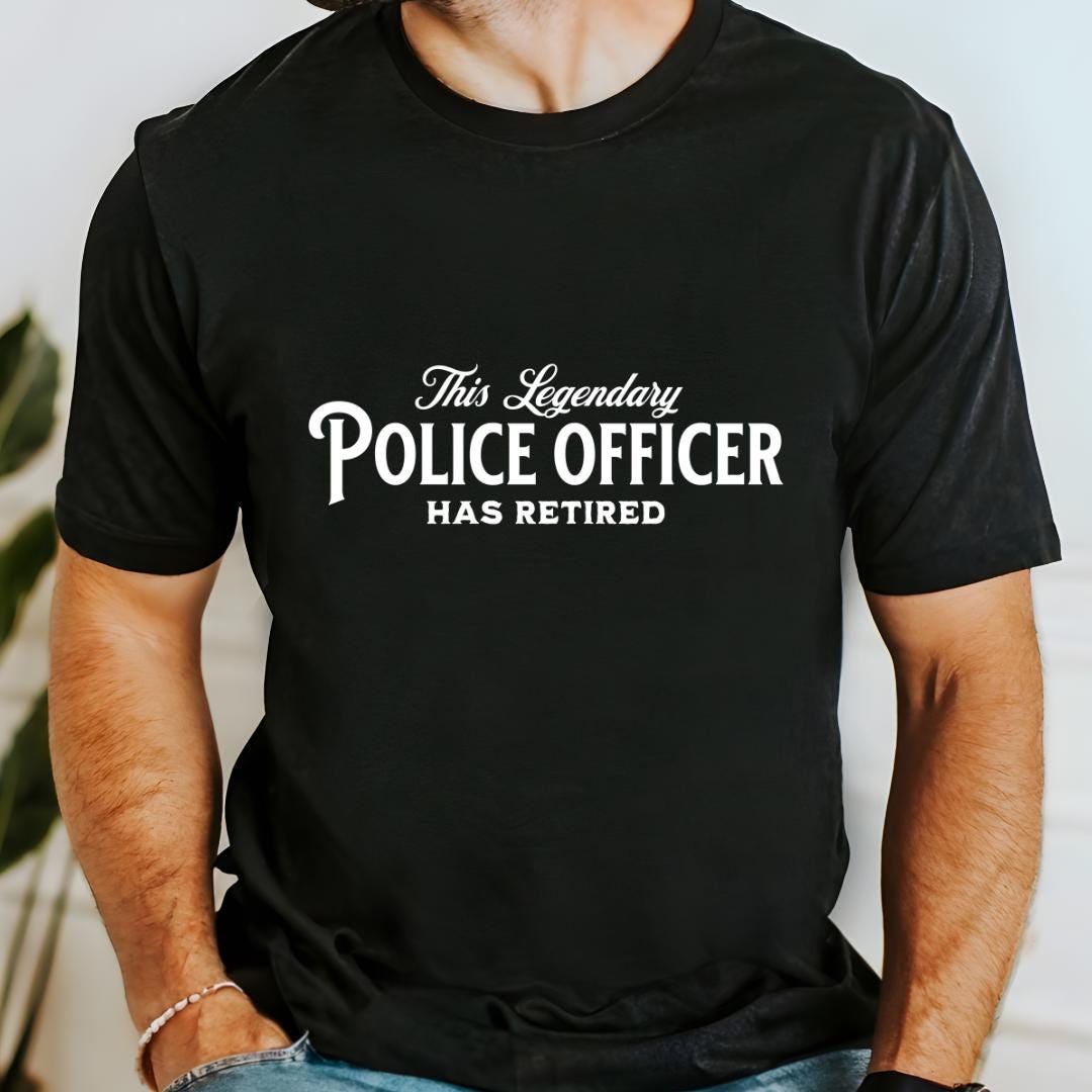 Police Retirement Shirt, Police Retirement Plaque, Cop Retirement Gift ...