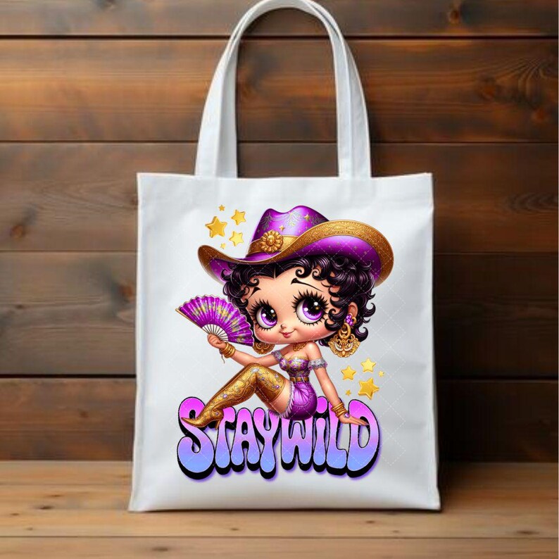 Stay Wild PNG , Cute Chibi Girl，cowgirl Clipart, Black Cowgirl Png ...