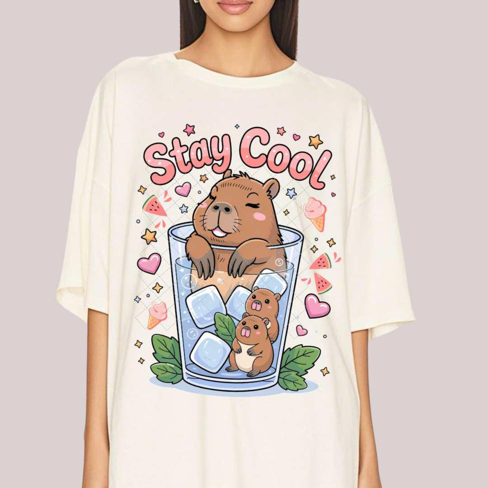 Stay Cool Png, Capybara Png, Summer Vibe ,hand Drawn Cartoon Art ...