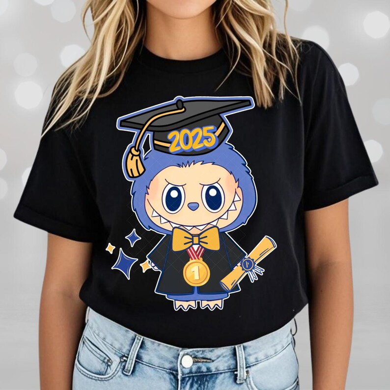 Labubu Graduation Png，2025 Grad Clipart，trendy Cartoon Graduation ...