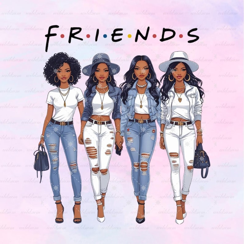 Friends Png, Black Women Png, Afro Women Png,black History Month Png ...