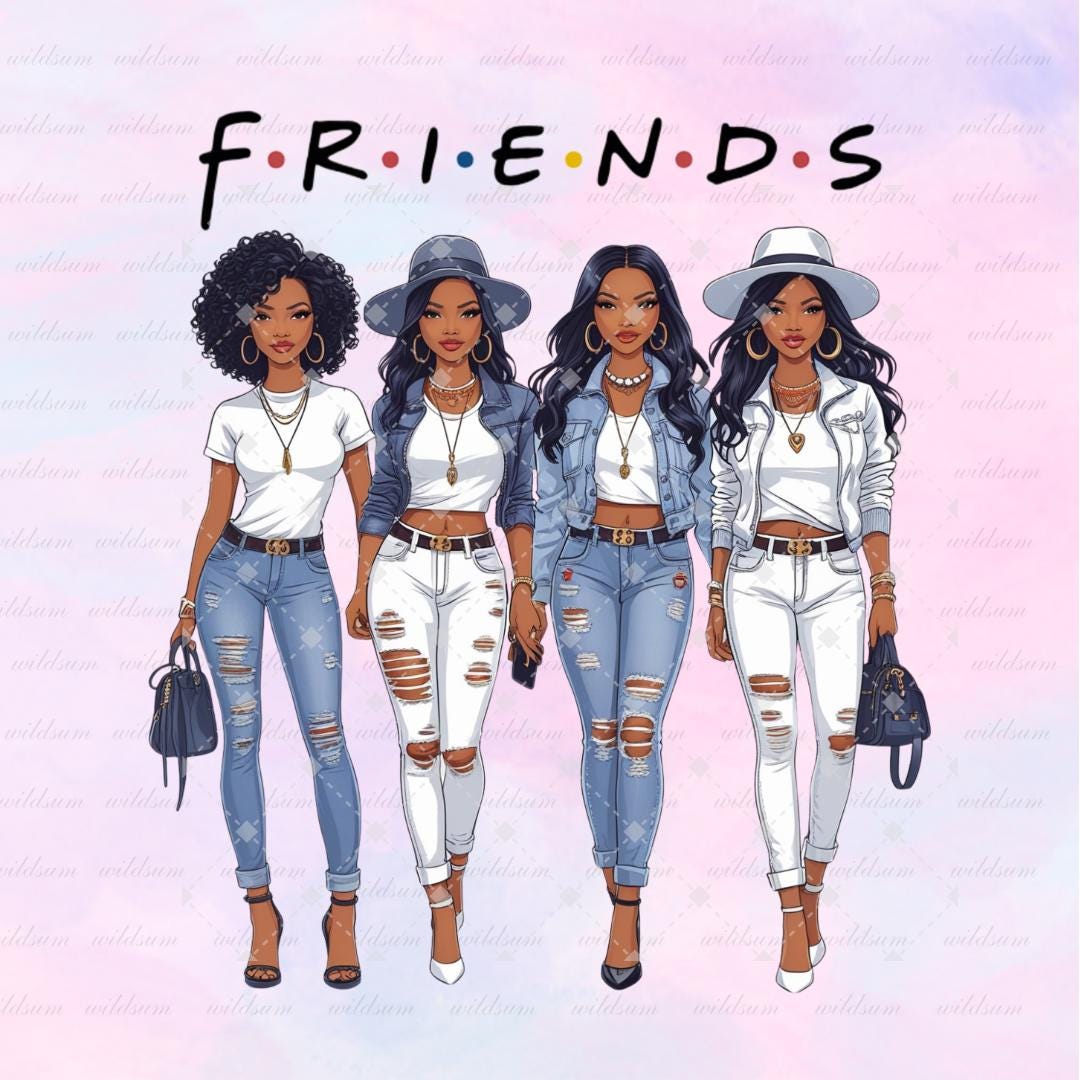 Friends Png, Black Women Png, Afro Women Png,black History Month Png ...