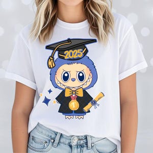 Labubu Graduation Png，2025 Grad Clipart，trendy Cartoon Graduation ...