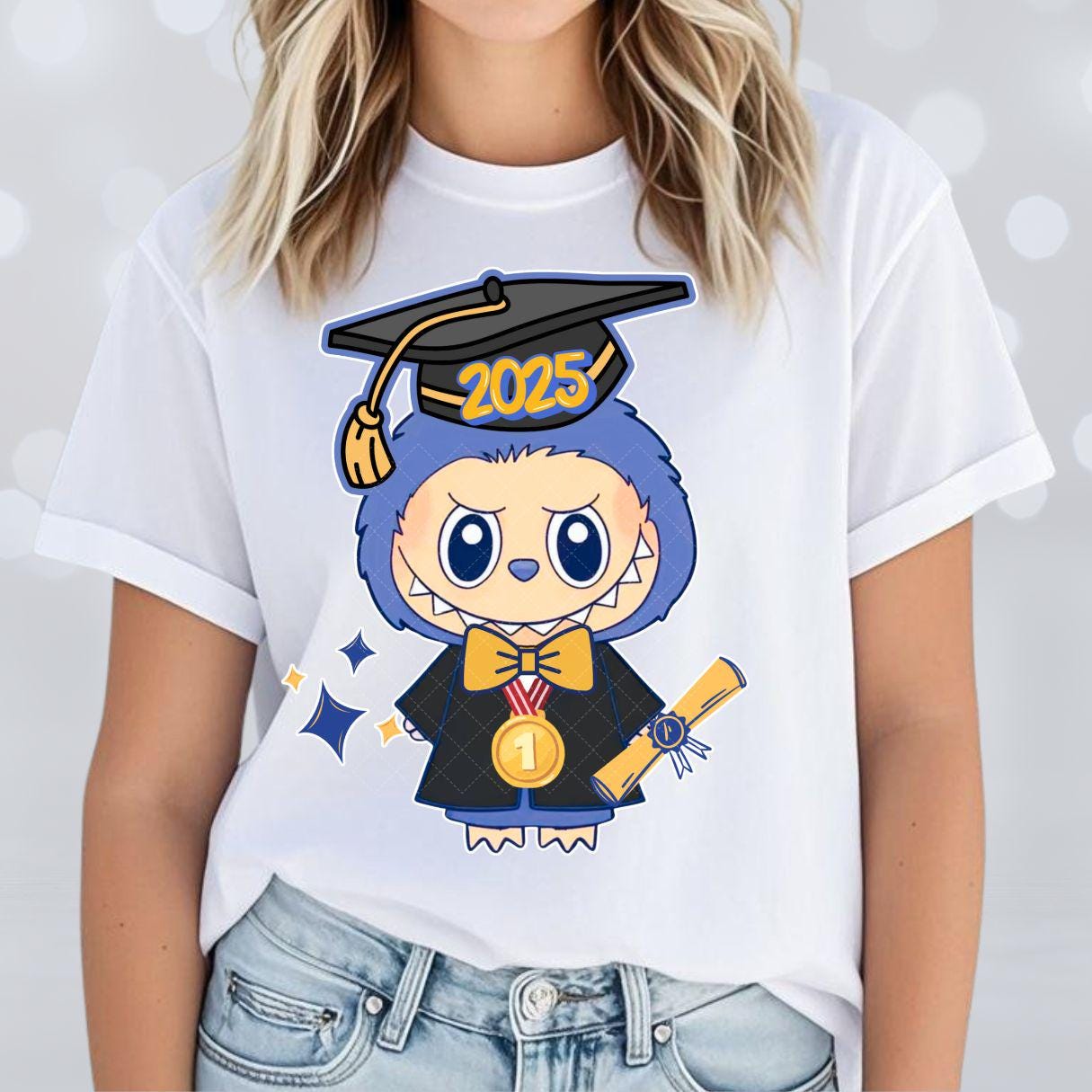 Labubu Graduation Png，2025 Grad Clipart，trendy Cartoon Graduation ...