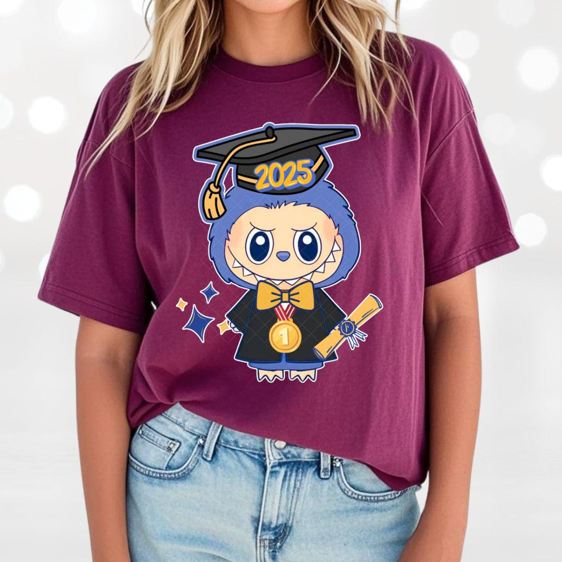 Labubu Graduation Png，2025 Grad Clipart，trendy Cartoon Graduation ...