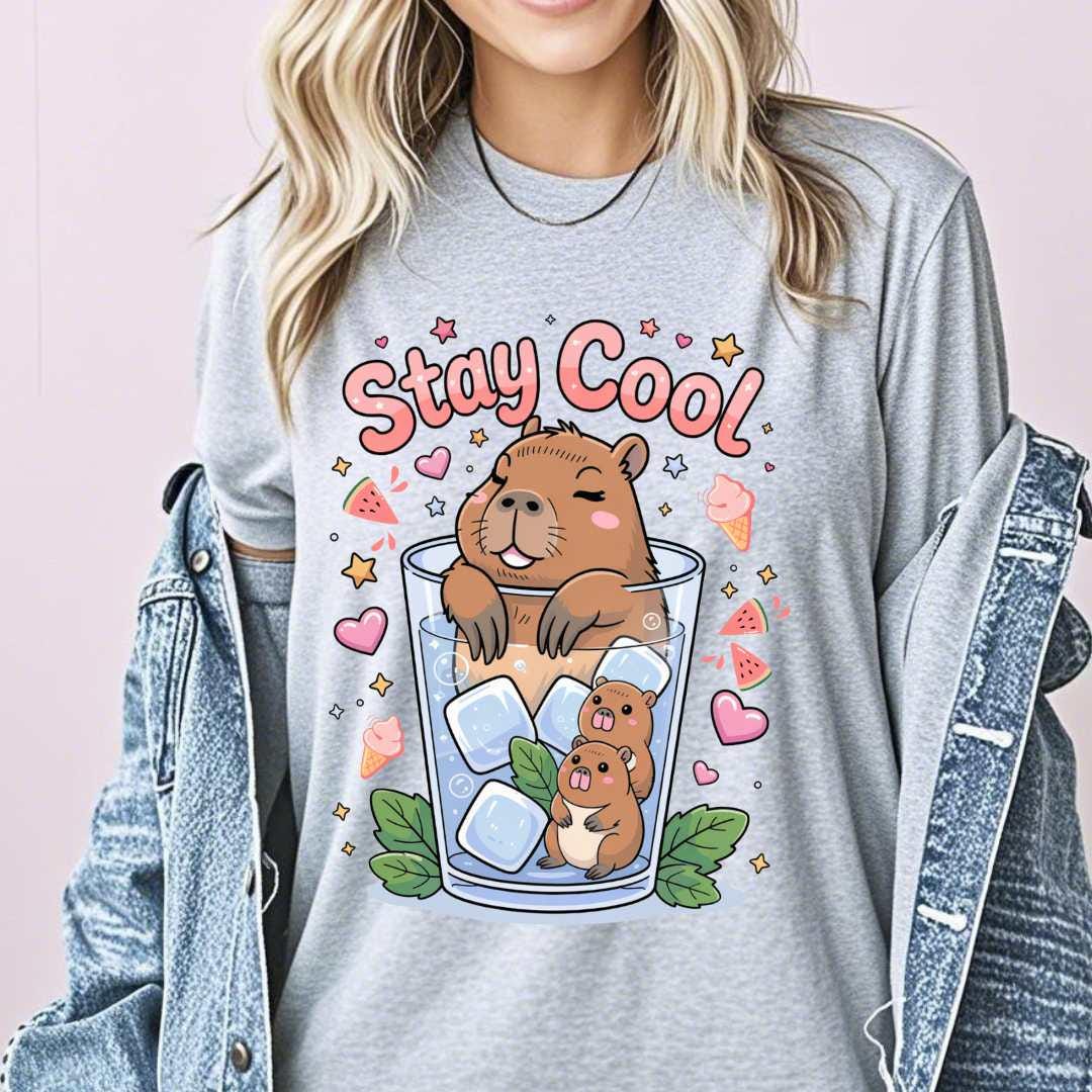 Stay Cool Png, Capybara Png, Summer Vibe ,hand Drawn Cartoon Art ...