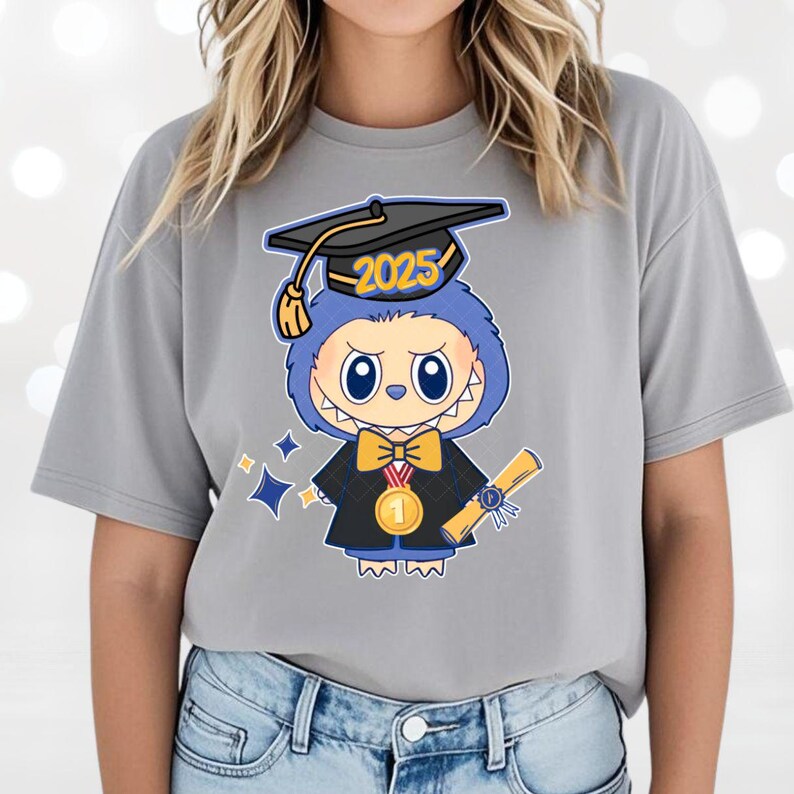 Labubu Graduation Png，2025 Grad Clipart，trendy Cartoon Graduation ...