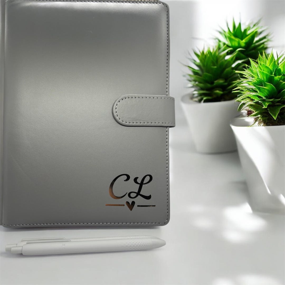 A5 Personalised Ring Binder Organiser Planner Teacher PU Leather ...