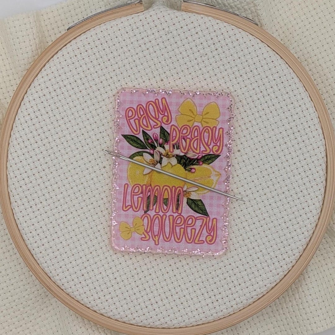 Easy Peasy Lemon Squeezy Large Magnetic Needle Minder - Etsy